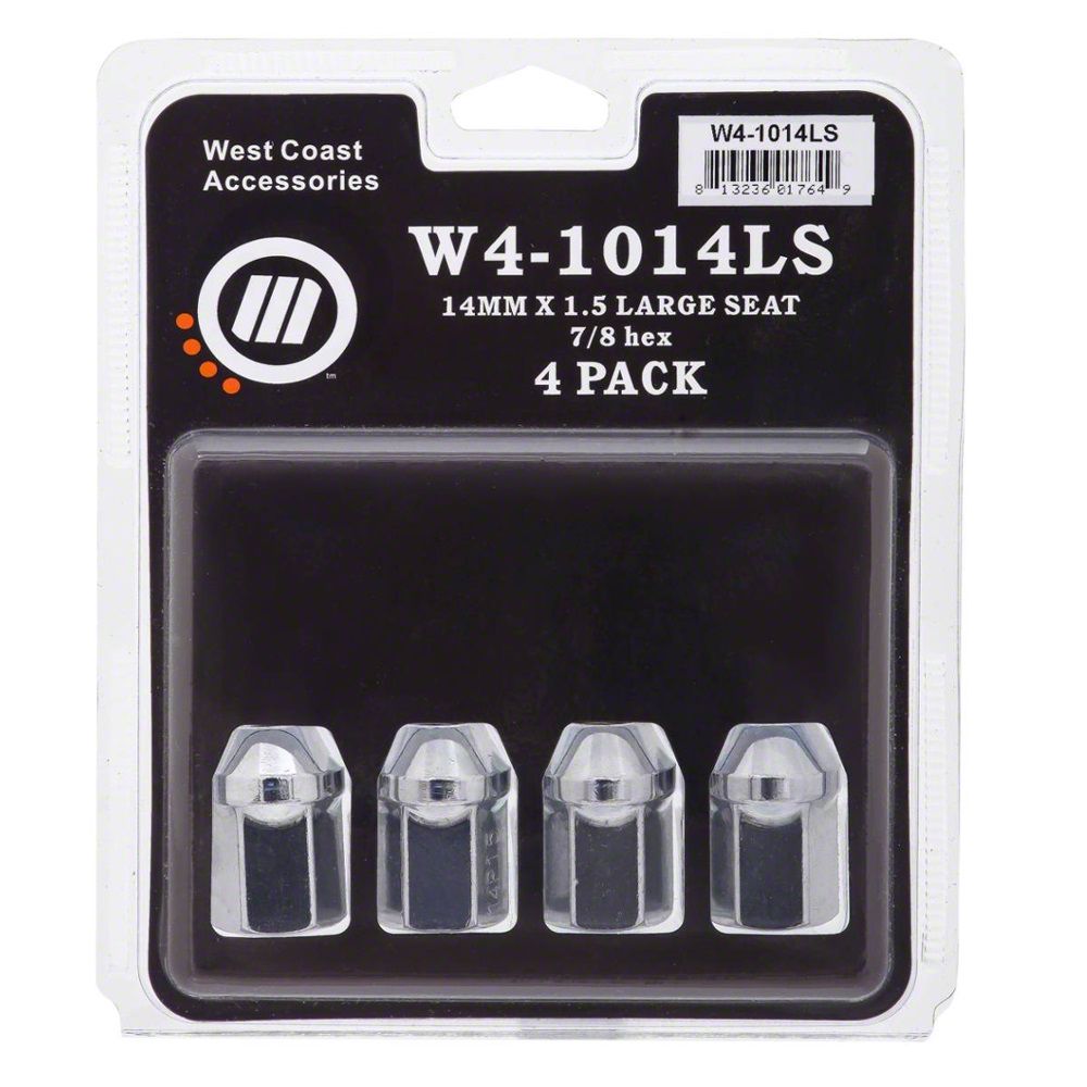 Charger Chrome OE Style Acorn Lug Nuts for OEM Wheels; M14x1.5; Set of ...