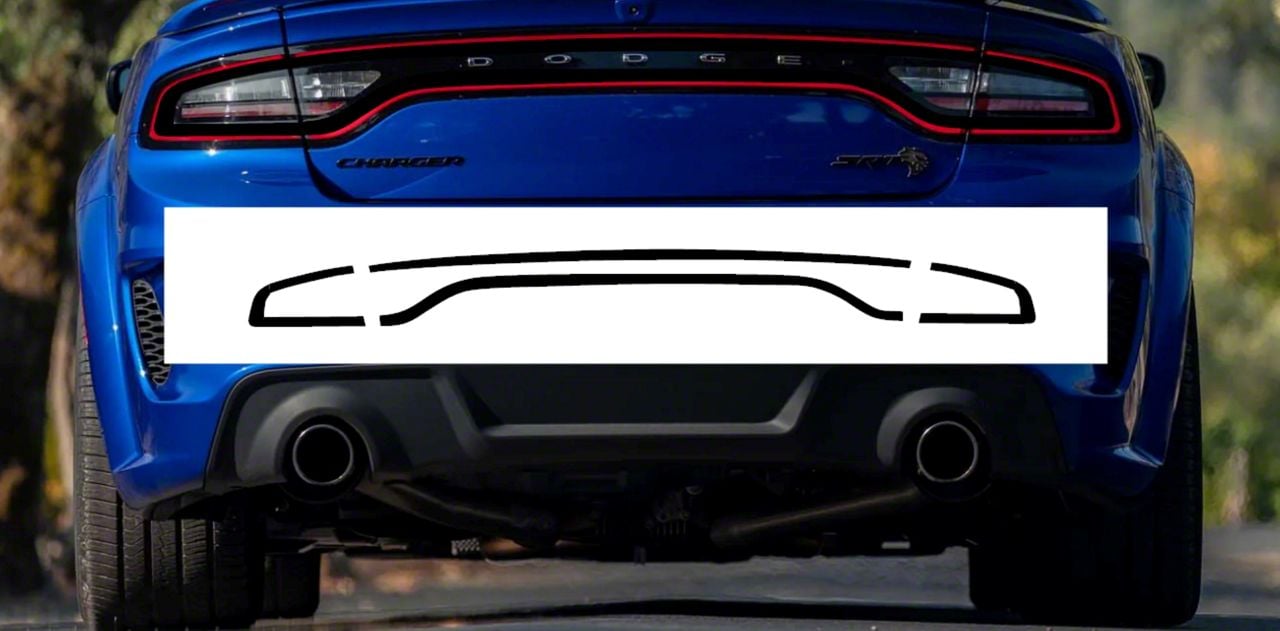 Charger Design 12 Tail Light Decal; Gloss Black (15-23 Charger) - Free ...