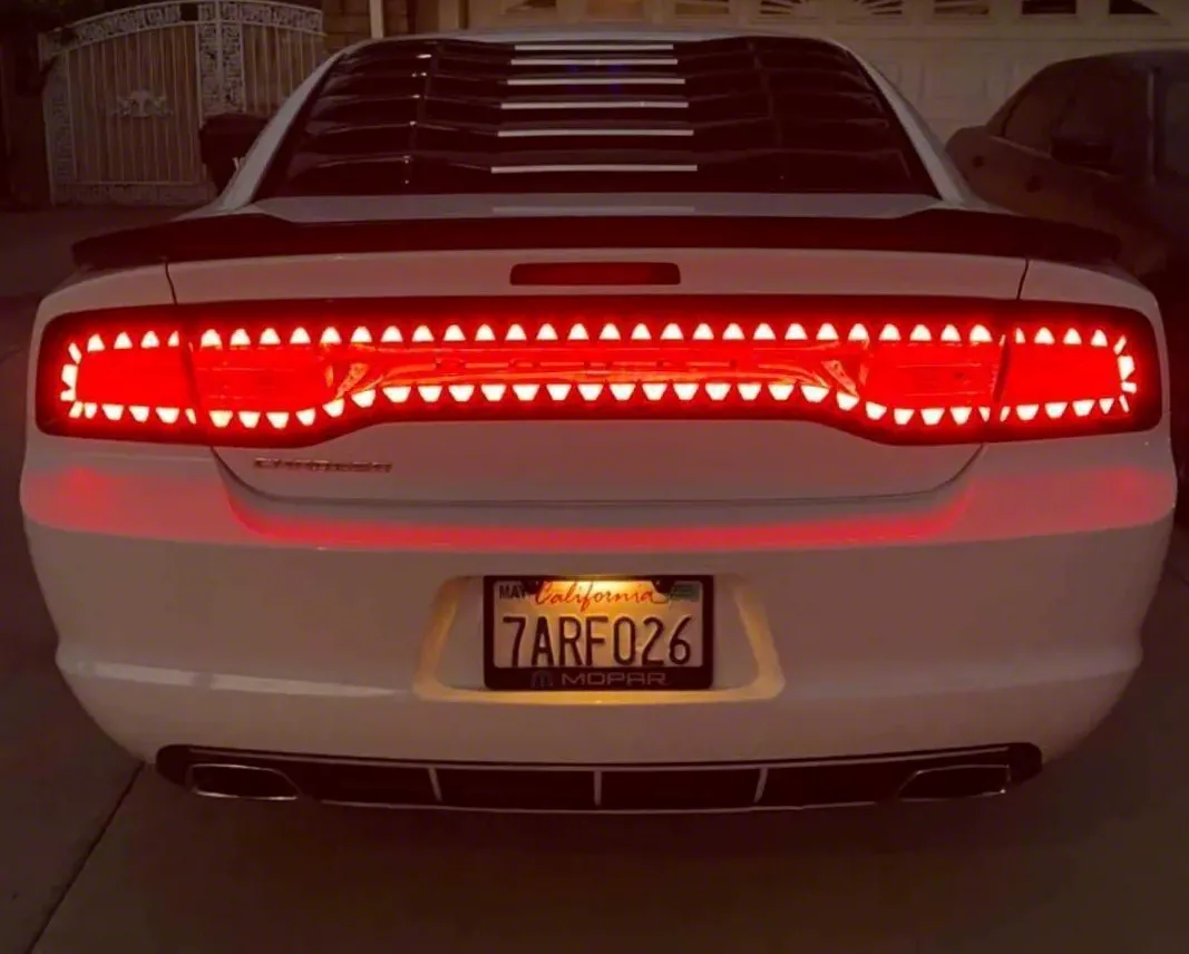 Charger Design 6 Tail Light Decal; Gloss Black (11-14 Charger) - Free ...