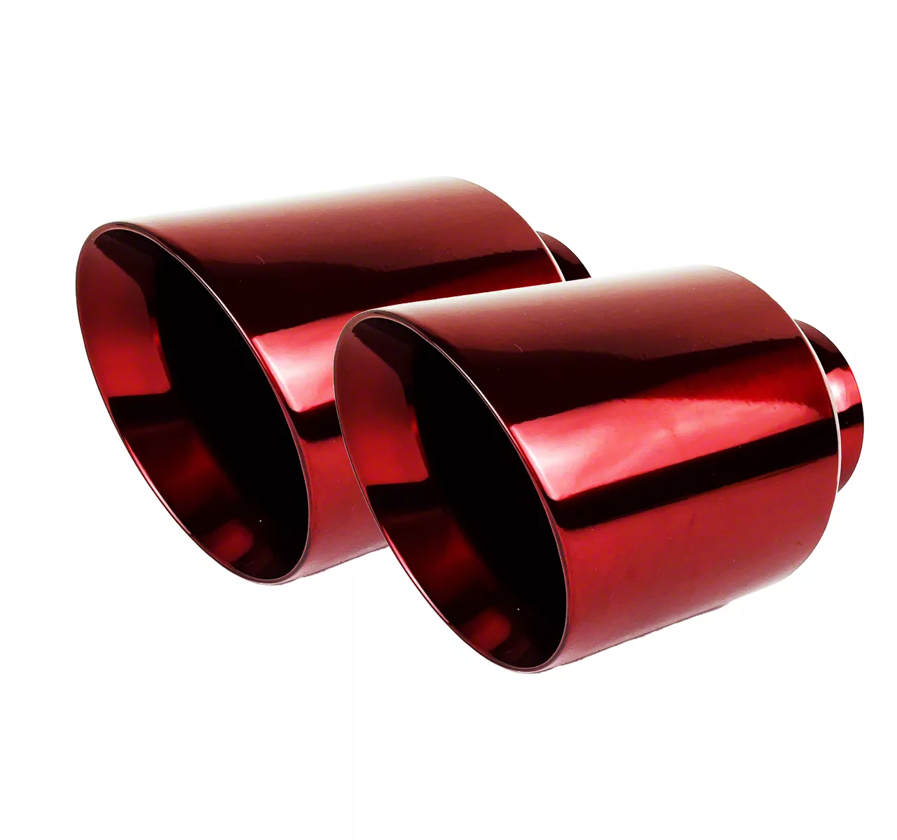 Charger Direct-Fit Exhaust Tips; 5-Inch; Gloss Candy Red (06-23 Charger ...