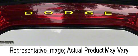 Charger DODGE Trunk Lettering Emblem Overlay Decal; Carbon Fiber (06-10 ...