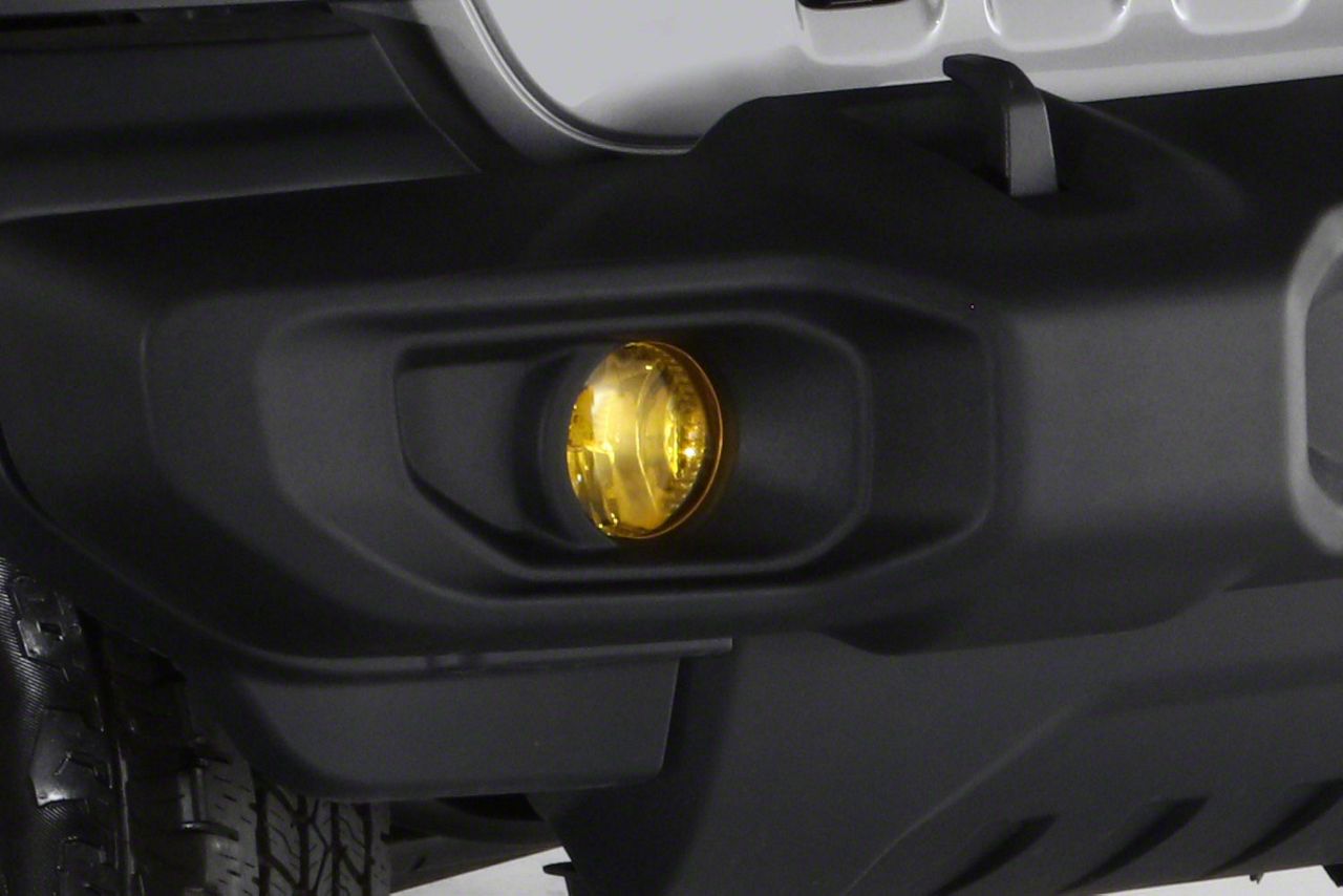 Charger Driving Light Covers; Transparent Yellow (11-14 Charger ...