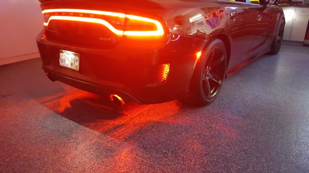 Charger Exhaust and Rear Fascia Vent LED Lighting Kit; Red (15-23 ...