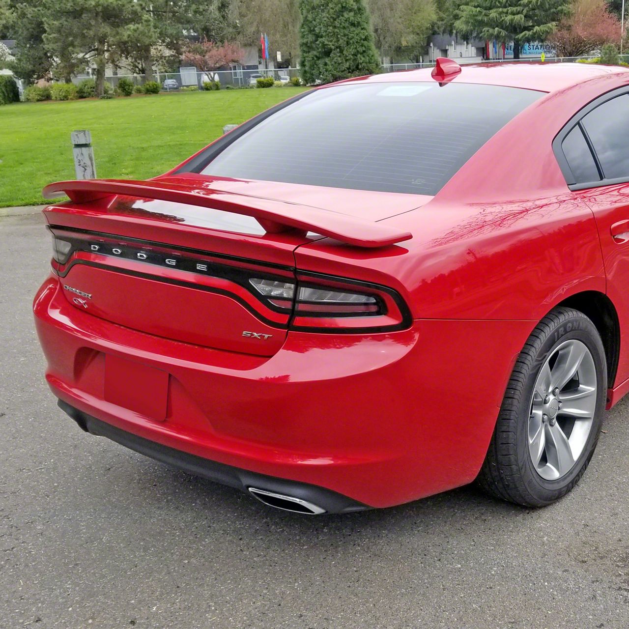 Charger Factory Style Pedestal Rear Deck Spoiler; Torred Red (11-23 ...