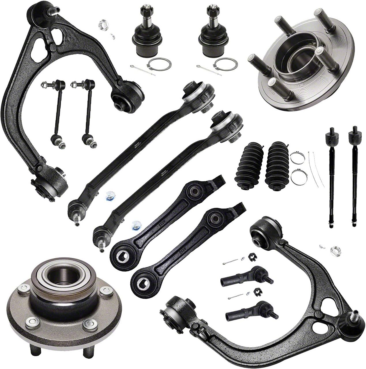 Charger Front Control Arms with Hub Assemblies, Sway Bar Links and Tie ...