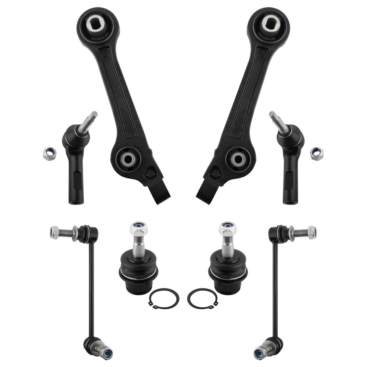 Charger Front Rearward Lower Control Arms with Lower Ball Joints, Outer ...