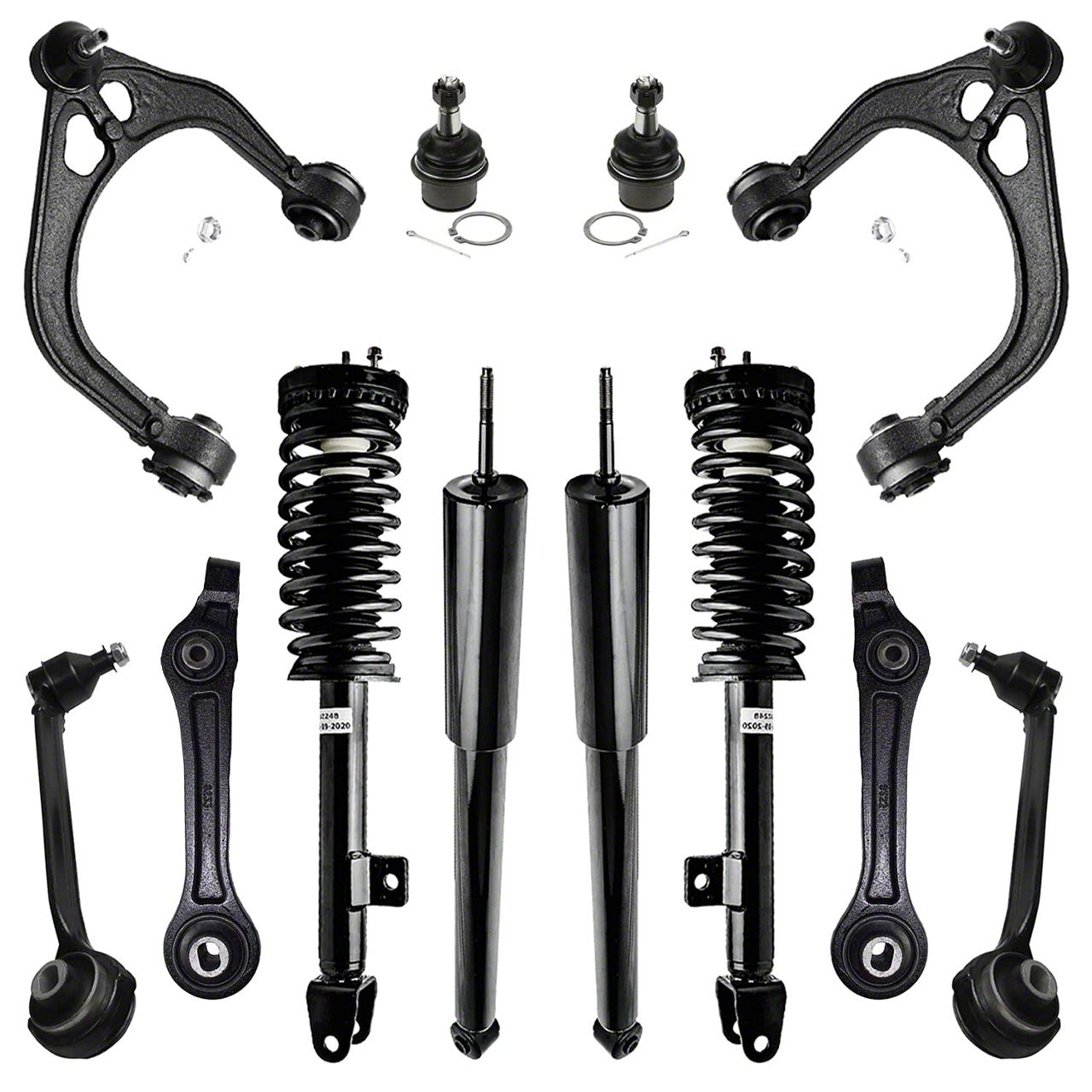 Charger Front Strut and Spring Assemblies with Rear Shocks, Front ...