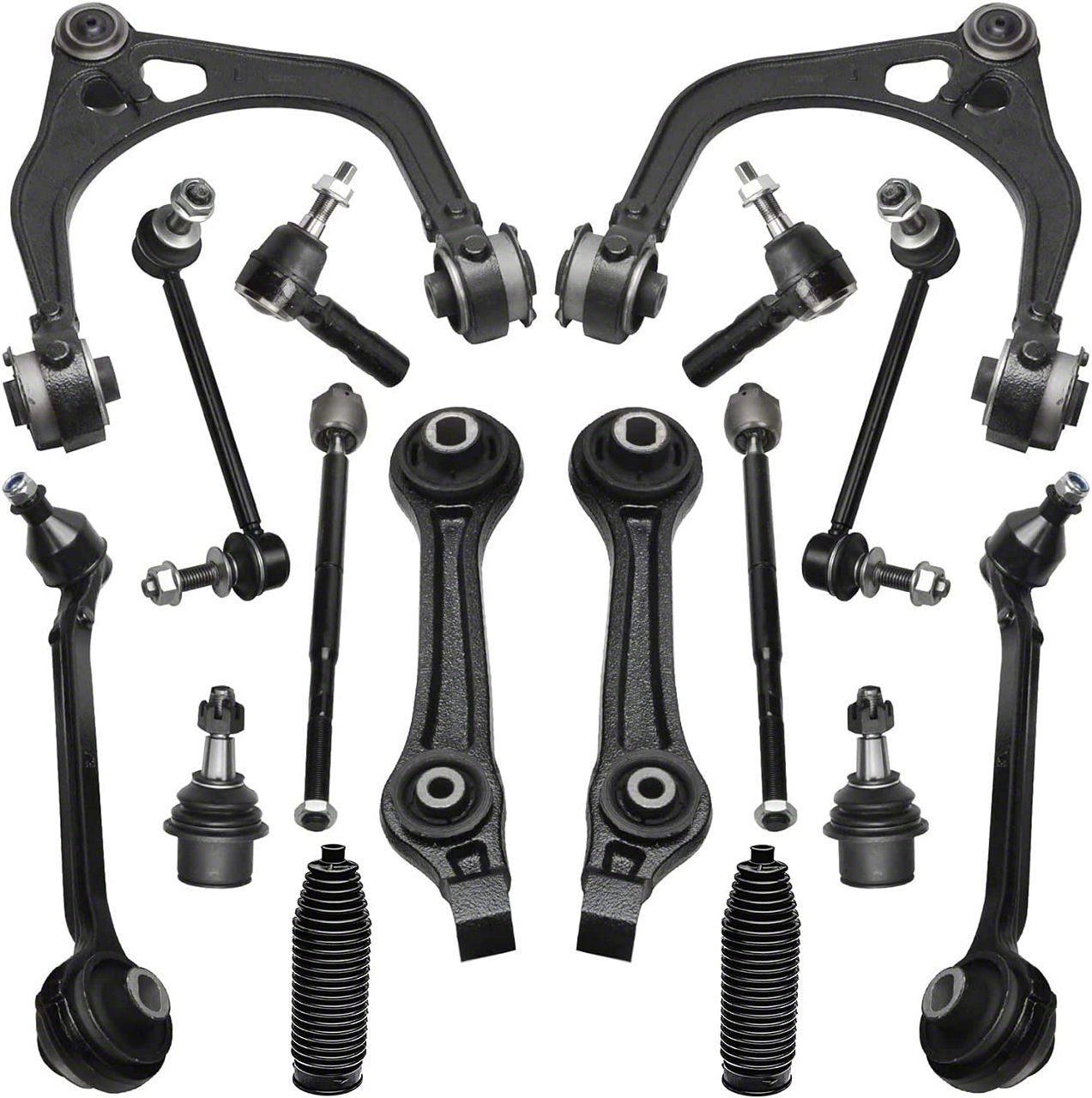 Charger Front Upper and Lower Control Arms with Sway Bar Links and Tie ...
