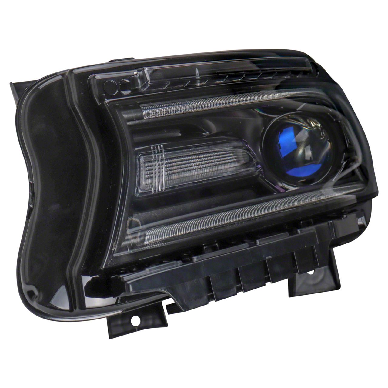 Charger Headlight; Black Housing; Clear Lens; Driver Side (15-16 ...