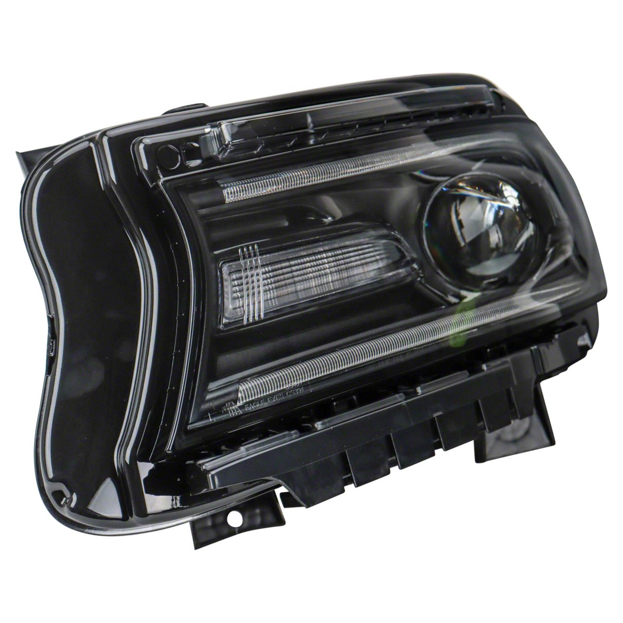 Charger Headlight; Black Housing; Clear Lens; Driver Side (18-21 ...