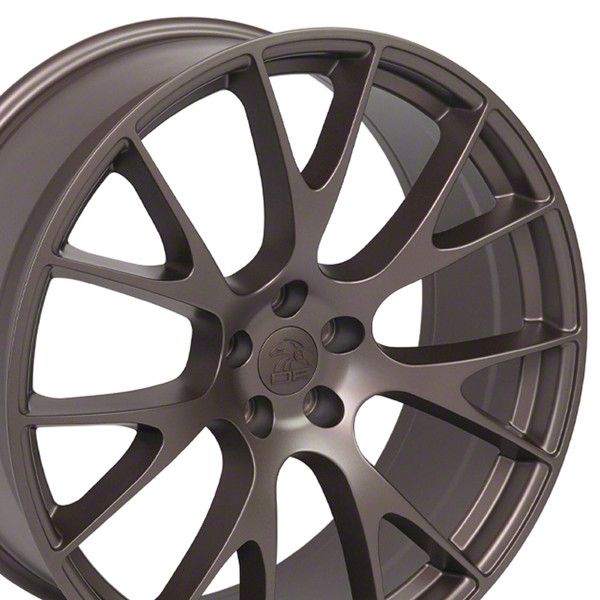 Charger Hellcat Style Bronze Wheel; 22x9; 18mm Offset (06-10 RWD ...
