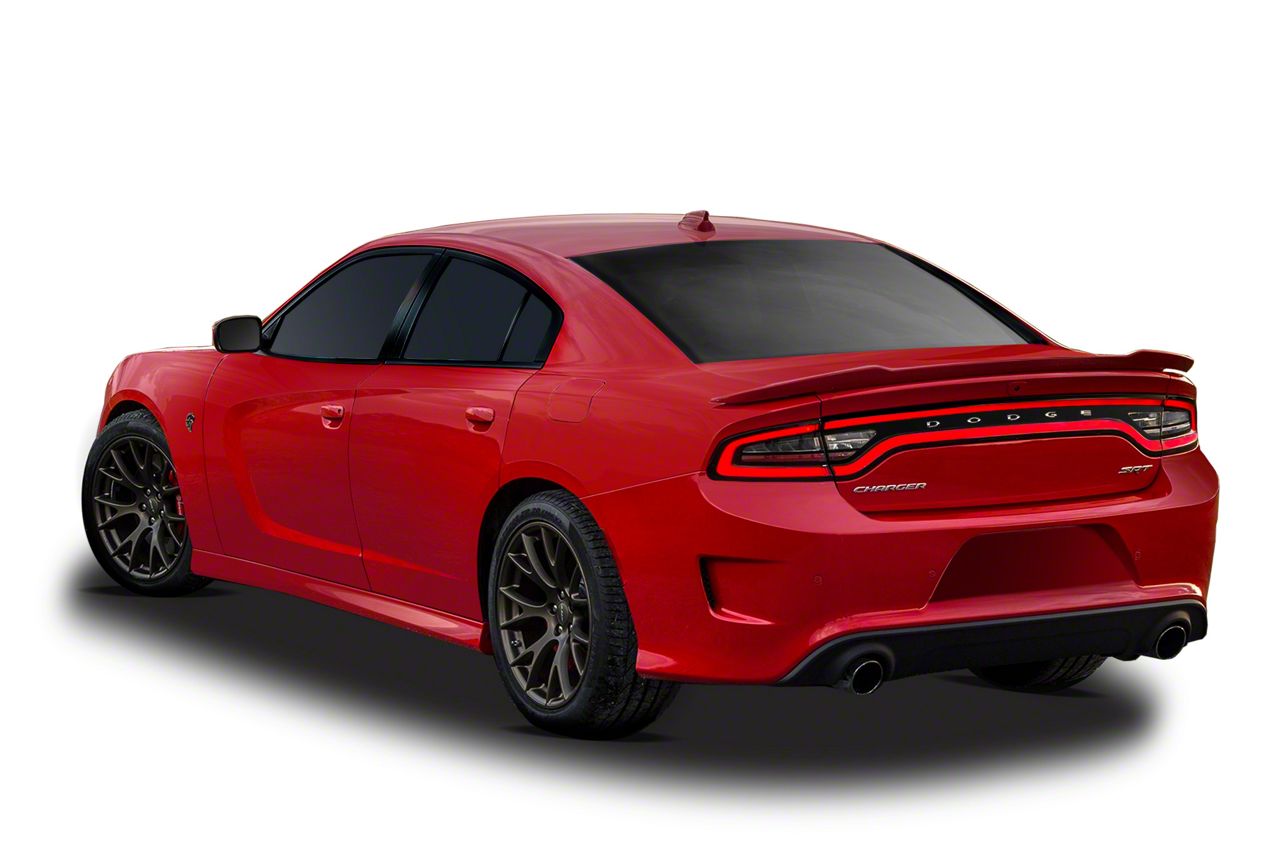 Charger Hellcat Style Flush Mount Rear Deck Spoiler; Torred Red (14-23 ...
