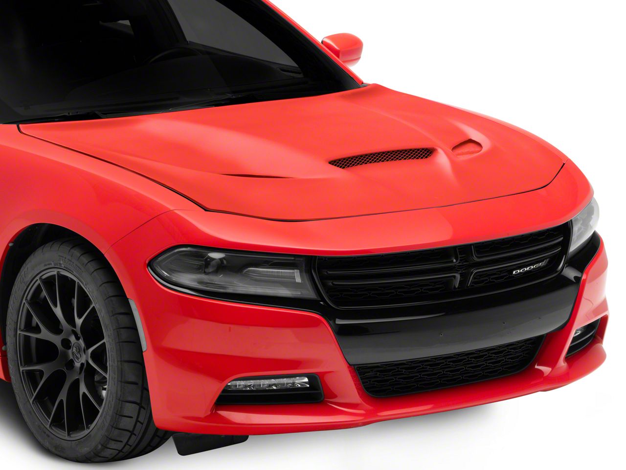 Charger Hellcat Style Hood; Unpainted (15-23 Charger) - Free Shipping