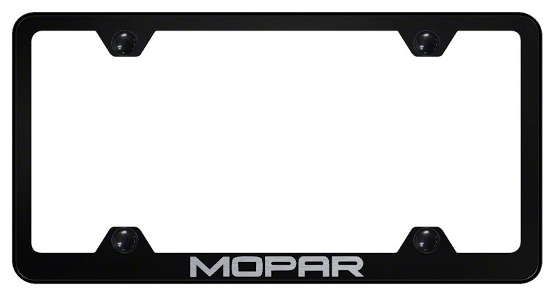 Charger MOPAR Laser Etched Wide Body License Plate Frame (Universal ...