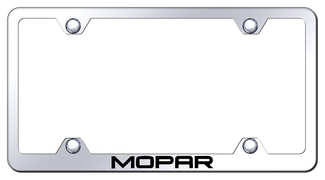 Charger MOPAR Laser Etched Wide Body License Plate Frame (Universal ...