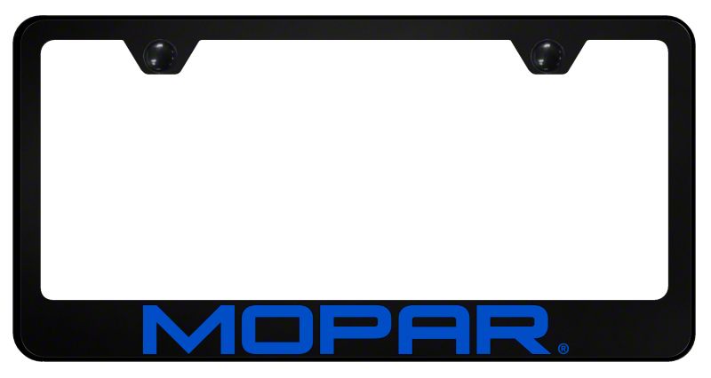 Charger MOPAR PC License Plate Frame; UV Print on Black (Universal ...