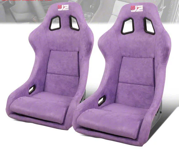 Charger Microfiber Suede Large Racing Bucket Seats with Seat Sliders ...
