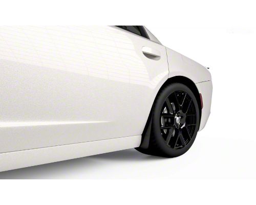 Charger Mud Flaps; Rear; Satin Black Ice (15-23 Charger, Excluding ...