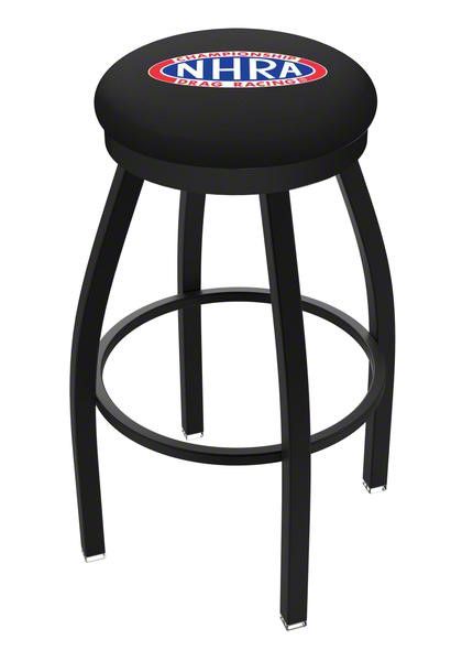 Charger NHRA Drag Racing 30-Inch Swivel Bar Stool; Black Wrinkle - Free ...