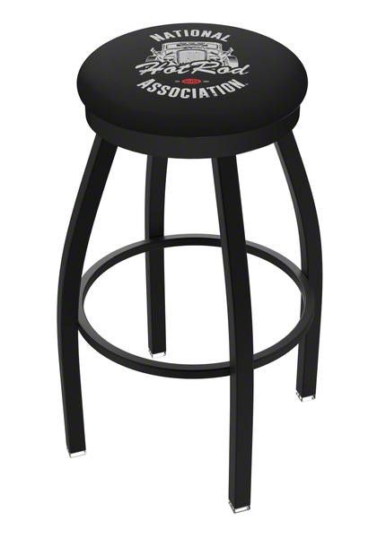 Charger NHRA Hot Rod 36-Inch Swivel Bar Stool; Black Wrinkle - Free ...
