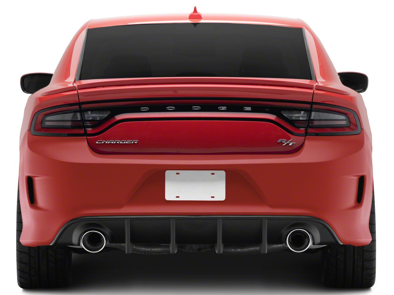 Charger OE Style Rear Diffuser; Matte Black (15-23 Charger SRT ...