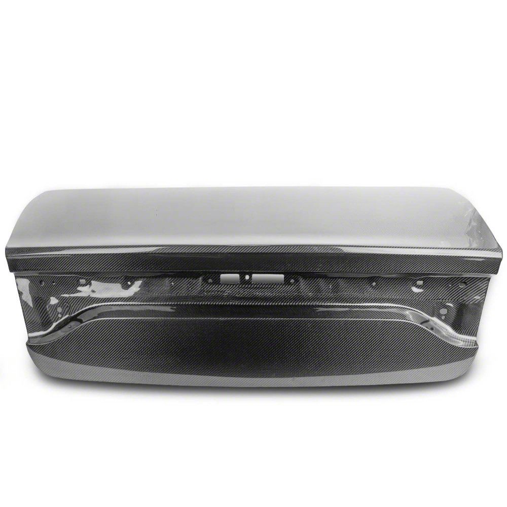 Charger OEM Style Trunk Lid; Gloss Forged Carbon Fiber (15-23 Charger ...