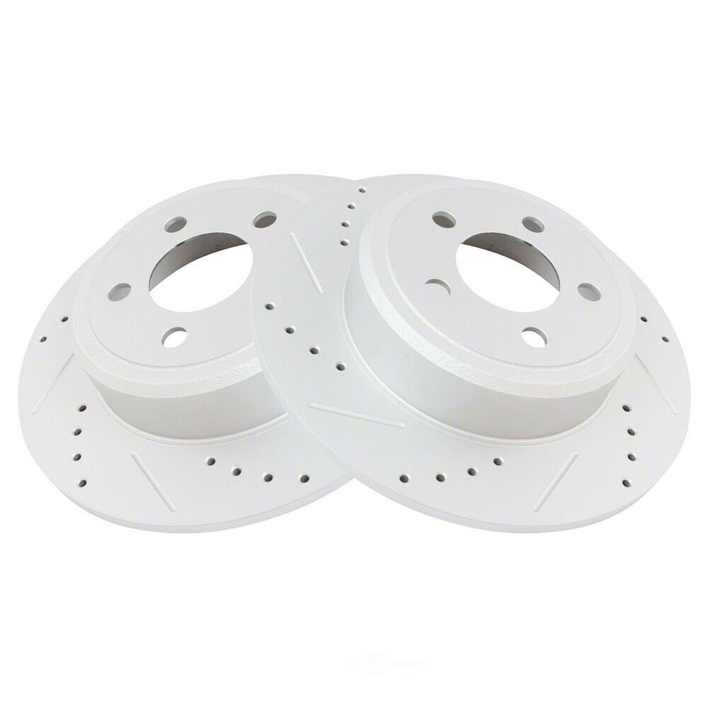 Charger Performance Drilled and Slotted Rotors; Rear Pair (06-23 ...