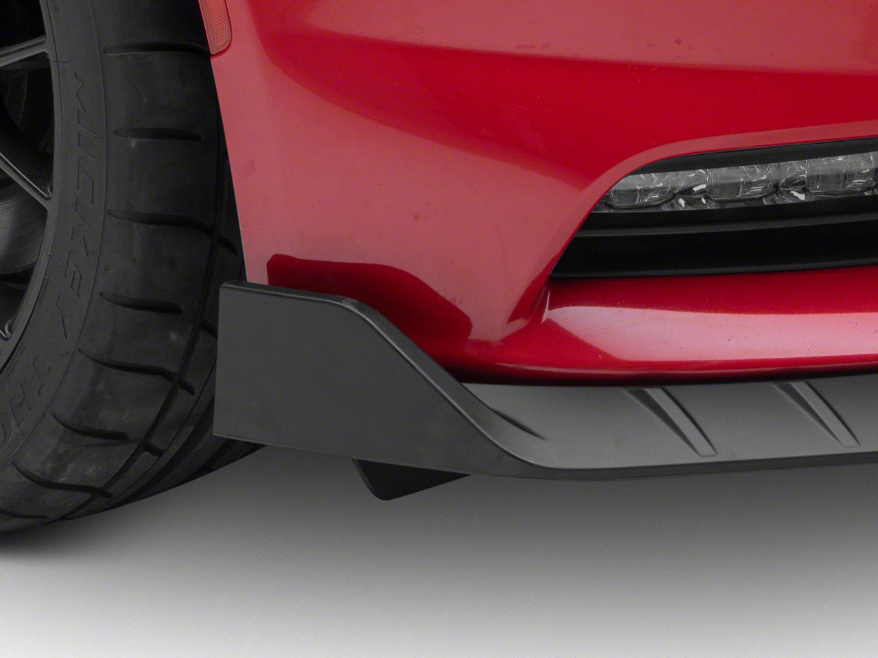 Charger RD Style Front Lip; Matte Black (15-17 Charger R/T; 15-23 ...