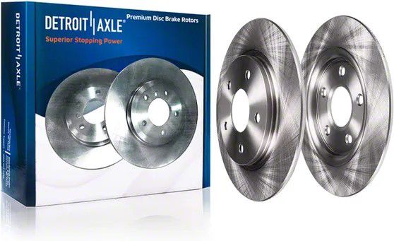 Charger Solid Rotors; Rear Pair (06-23 RWD V6 Charger w/ Single Piston ...