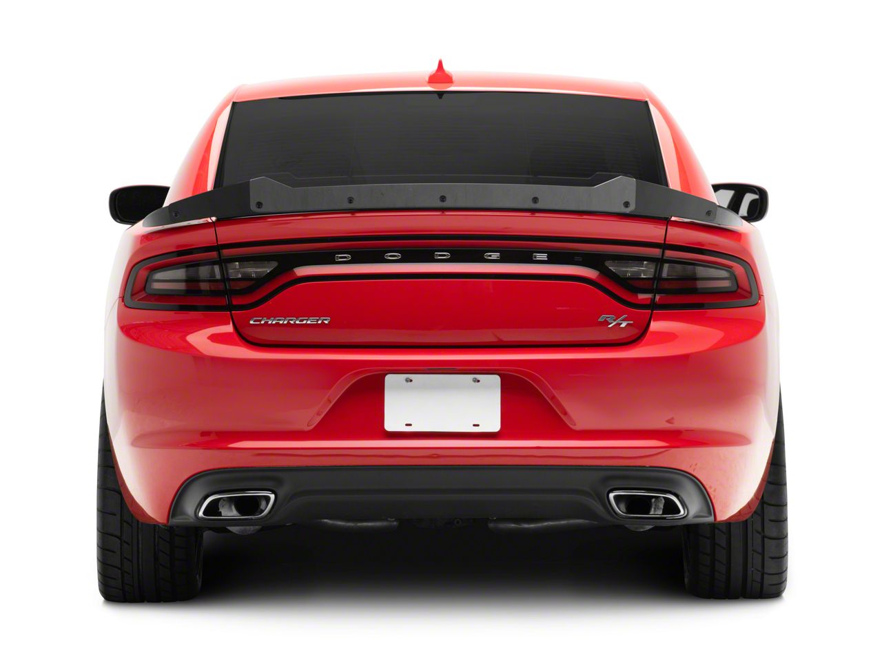 Charger SRT Extended Style Wickerbill Rear Spoiler; Gloss Black (15-23 ...