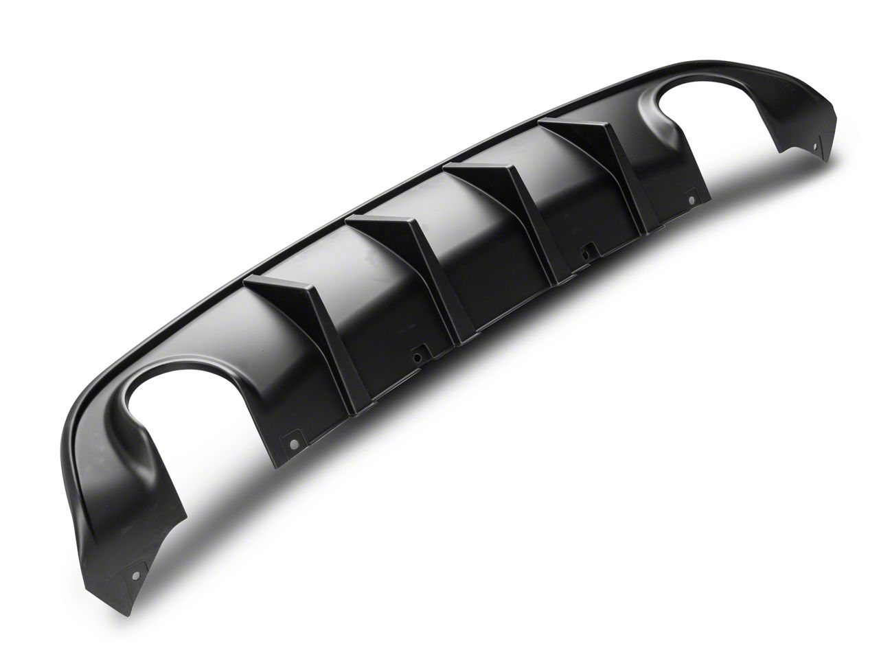 Charger SRT Style Rear Bumper Dual Exhaust Diffuser; Unpainted (15-16 ...