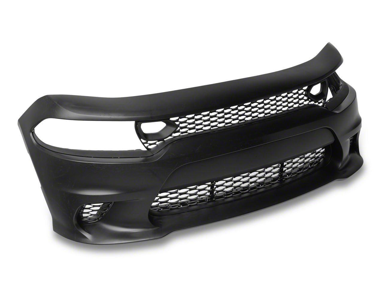 Charger SRT Hellcat Style Front Bumper; Unpainted (15-23 Charger ...