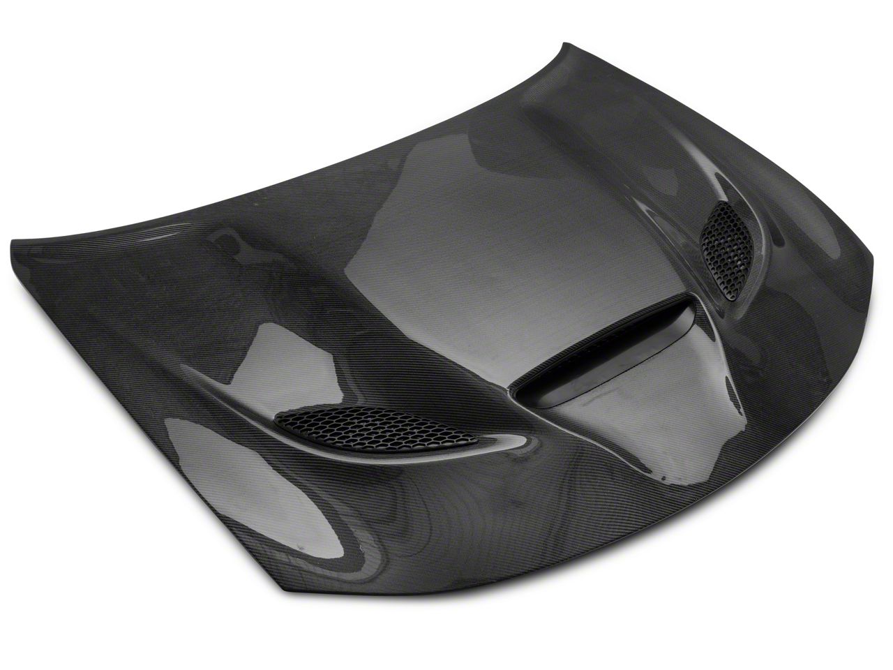 Charger SRT Hellcat Style Hood; Carbon Fiber (15-23 Charger) - Free ...