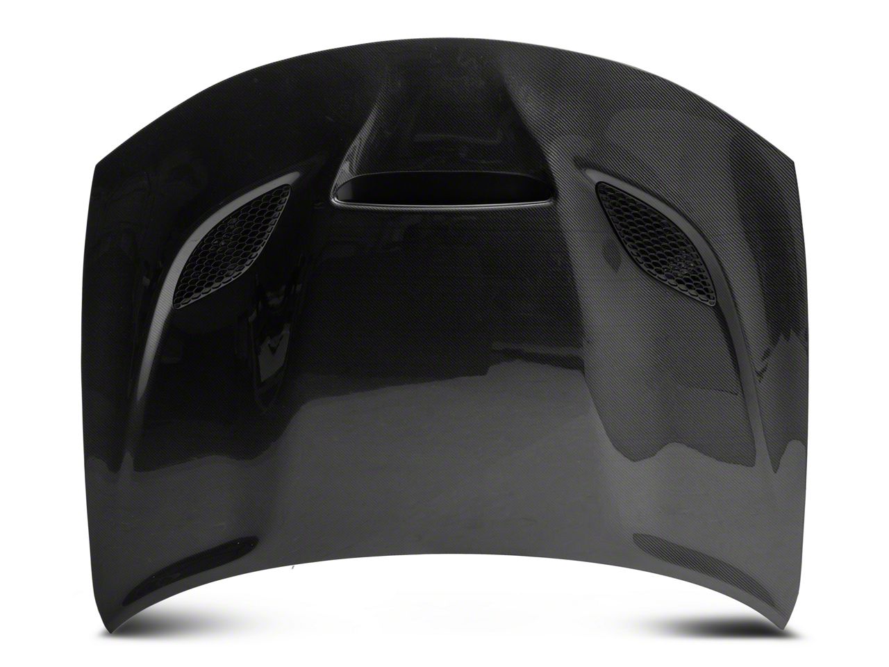 Charger SRT Hellcat Style Hood; Carbon Fiber (15-23 Charger) - Free ...