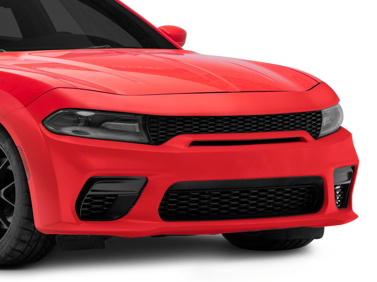 Charger SRT Hellcat Widebody Style Front Bumper; Unpainted (15-23 ...