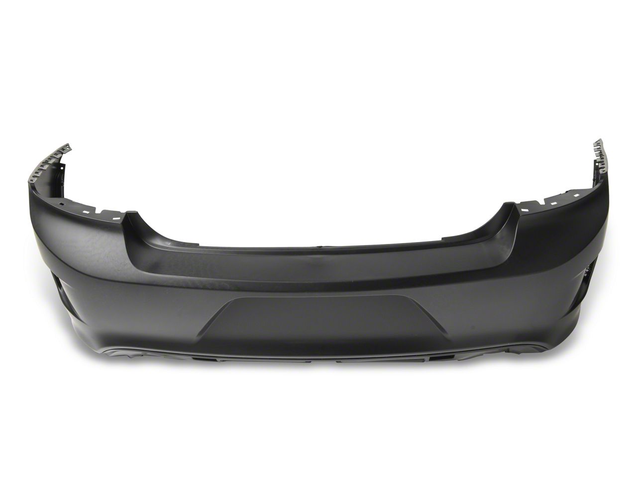 Charger SRT Style Rear Bumper; Primed Black (15-23 Charger, Excluding ...