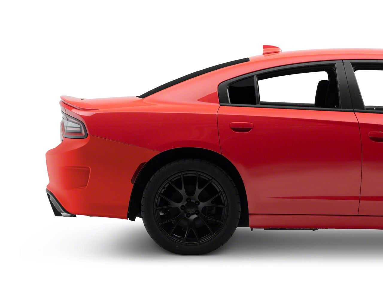 Charger SRT Style Rear Bumper; Primed Black (15-23 Charger, Excluding ...