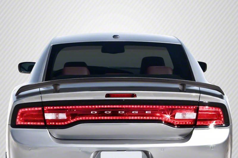 Charger SRT Style Rear Spoiler; Carbon Fiber (11-14 Charger) - Free ...