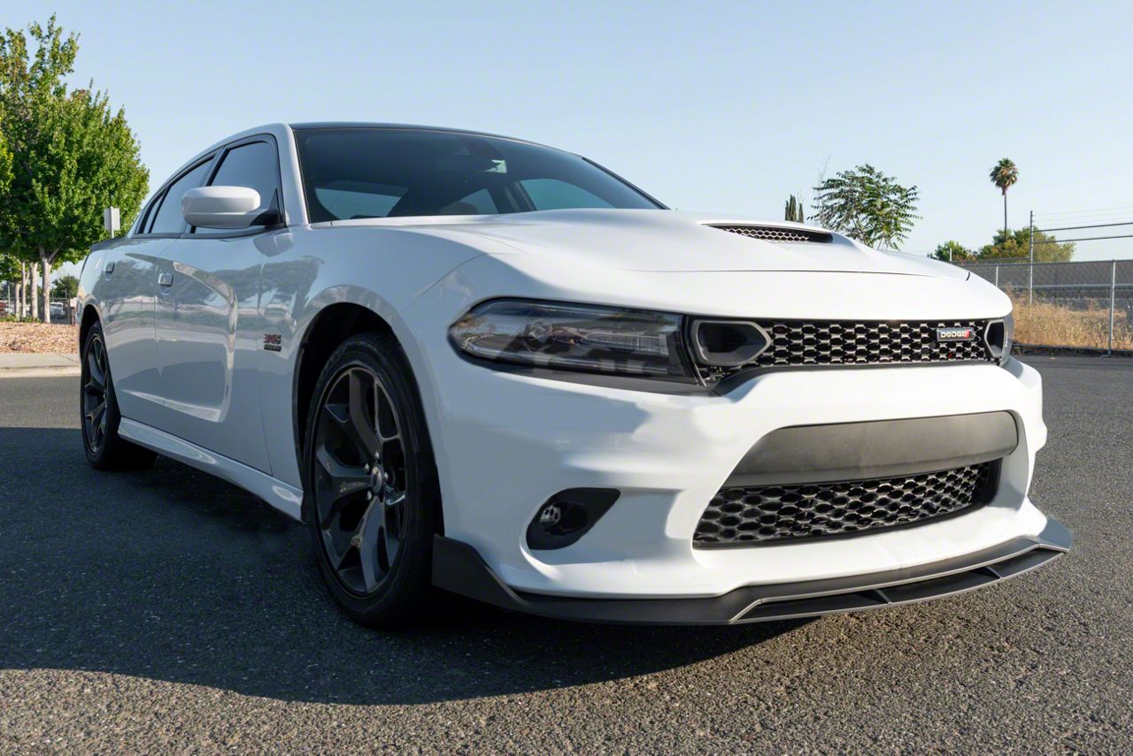 Charger SRT Track Package Front Chin Splitter; Gloss Black (15-23 ...