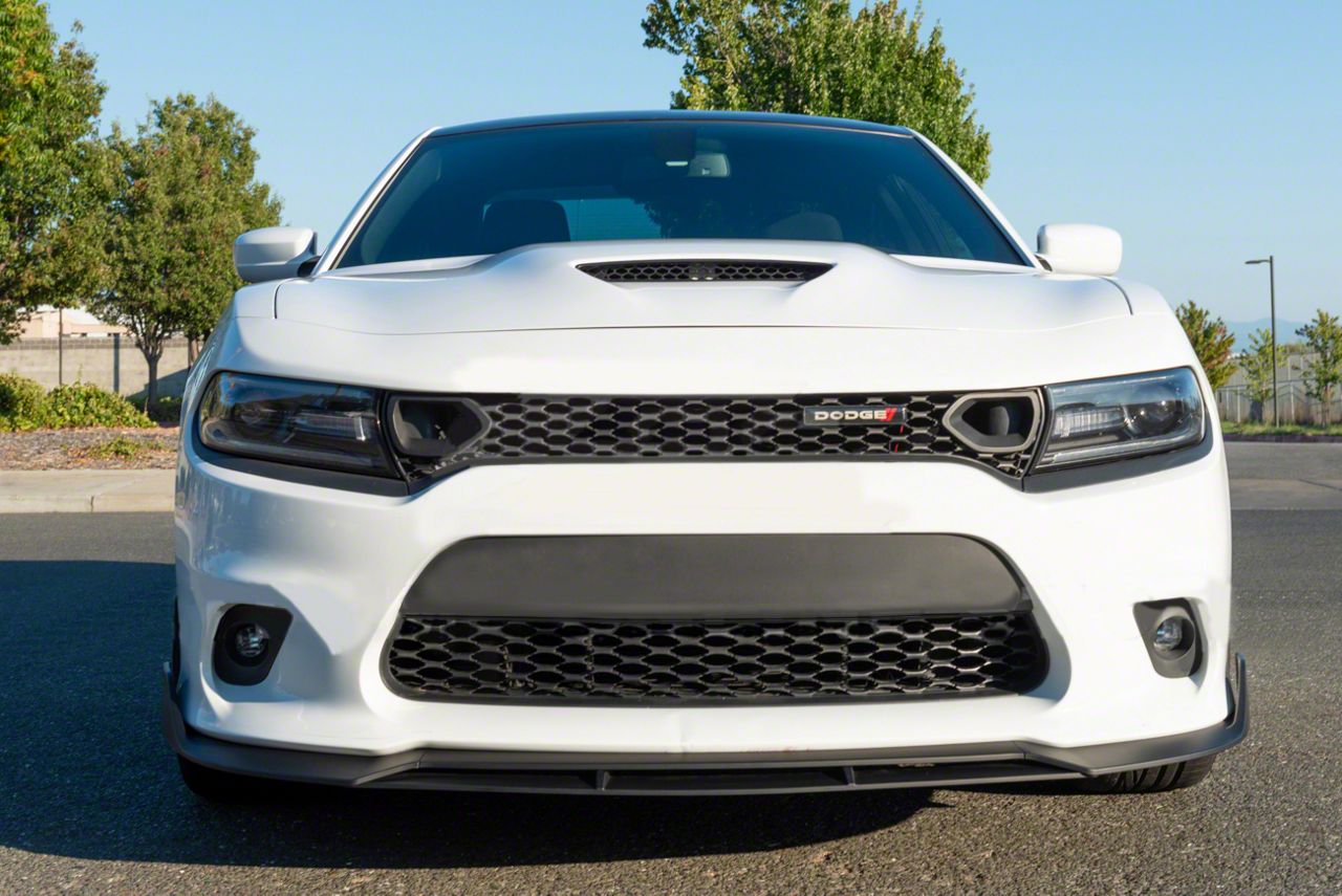 Charger SRT Track Package Front Chin Splitter; Gloss Black (15-23 ...