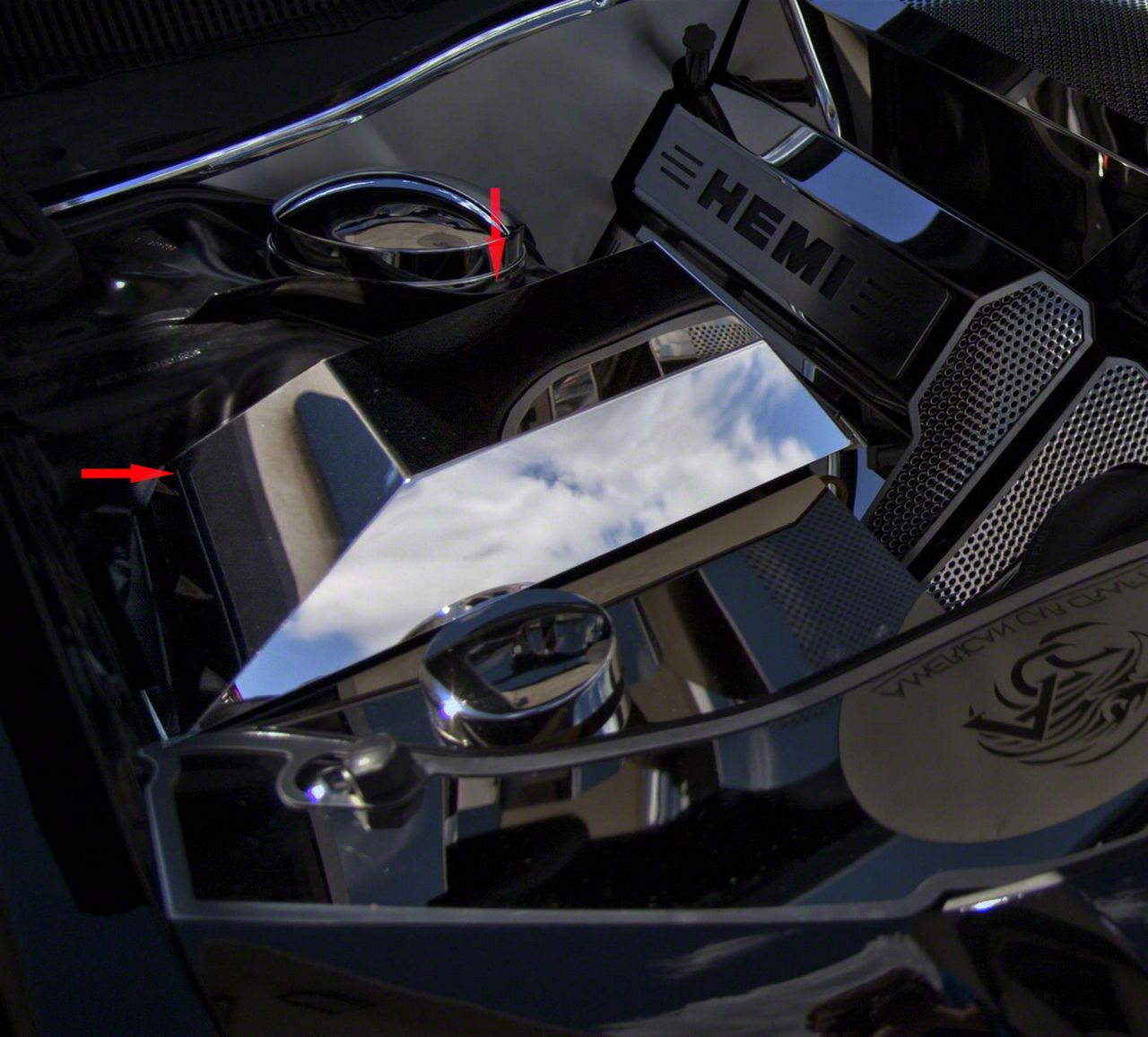 Charger Stand Alone Fuse Box Cover; Polished (11-18 5.7L HEMI, 6.4L ...