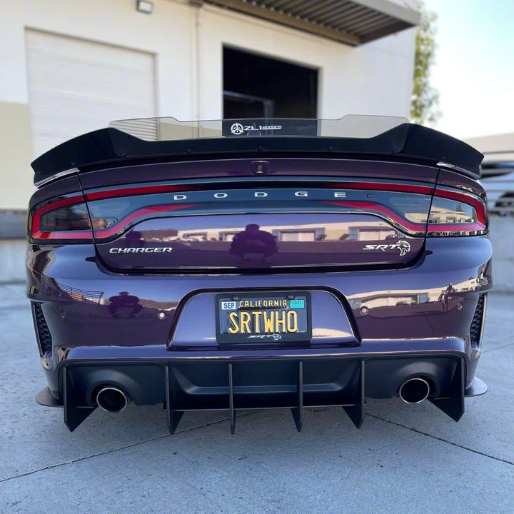 Charger Stealth Diffuser; Full 3-Piece (20-23 Charger Widebody w ...