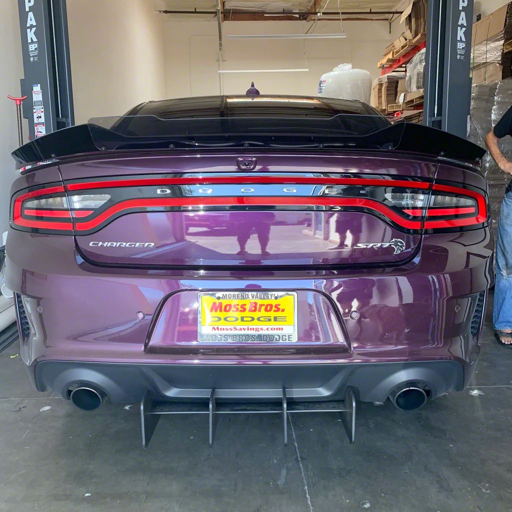 Charger Stealth Wicker Bill; Dark Tint (20-23 Charger SRT Hellcat ...