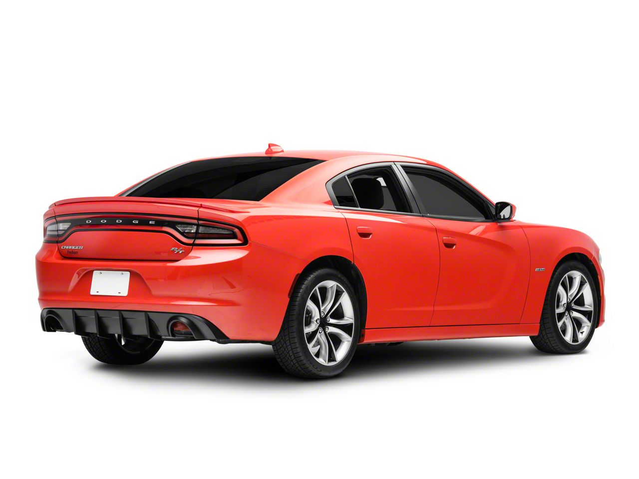 Charger SXT Style Rear Diffuser; Matte Black (15-18 Charger R/T; 15-23 ...