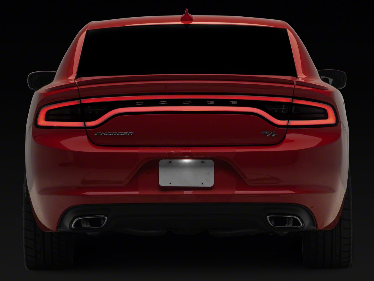 Charger Tail Light Tint Overlay; White (15-23 Charger) - Free Shipping