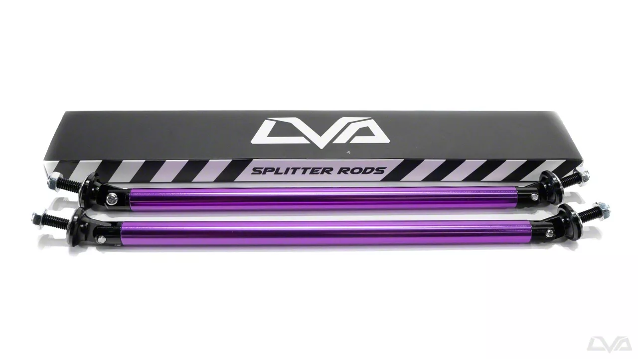 Charger V.2 Adjustable Splitter Support Rods; Anodized Purple ...