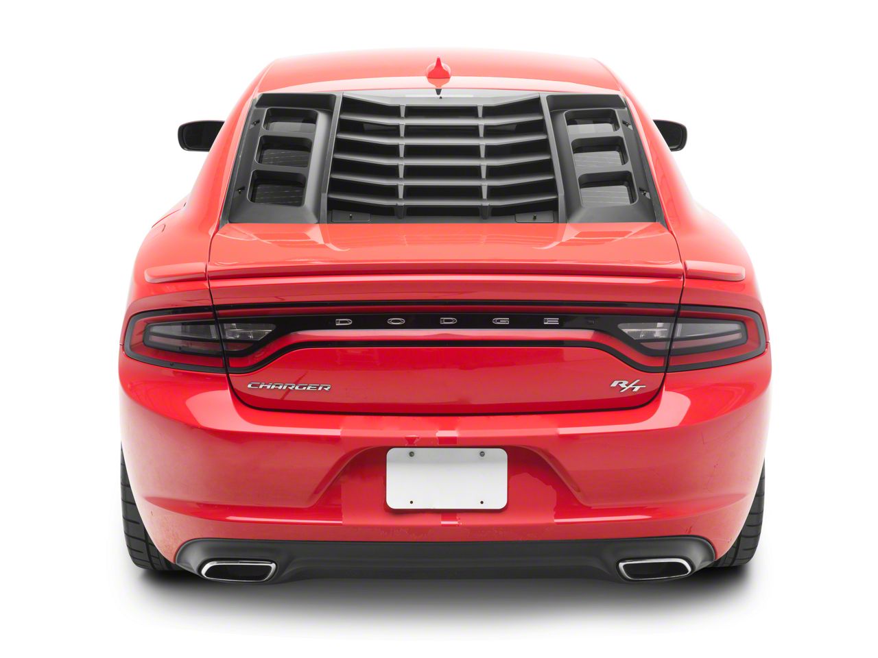 Charger V3R Style Rear Window Louvers; Matte Black (11-23 Charger ...