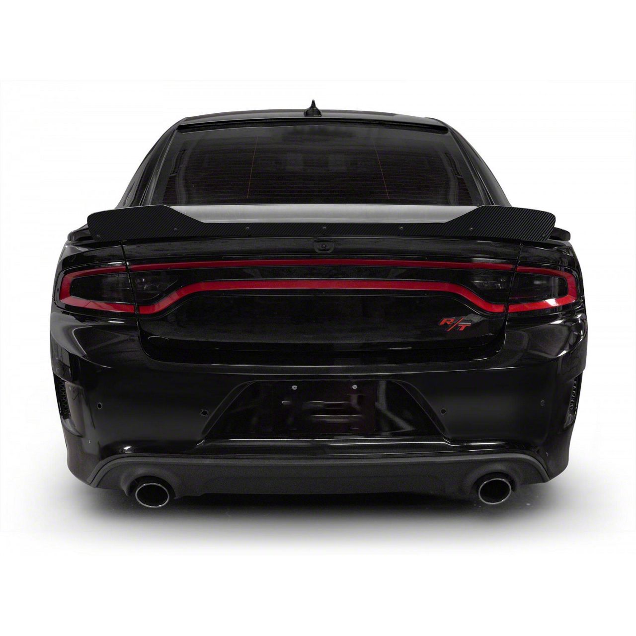 Charger V3R Style Wicker Bill Rear Spoiler Add-On; Dry Carbon Fiber (15 ...