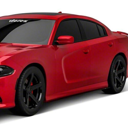 Charger VZ3 Style Side Skirt Splitters; Satin Black Vinyl Charger VZ3 Style Side Skirt Splitters; Satin Black Vinyl