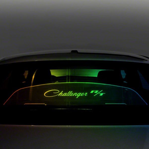 Charger Wind Deflector with Charger R/T Script; Extreme Multi-Color ...